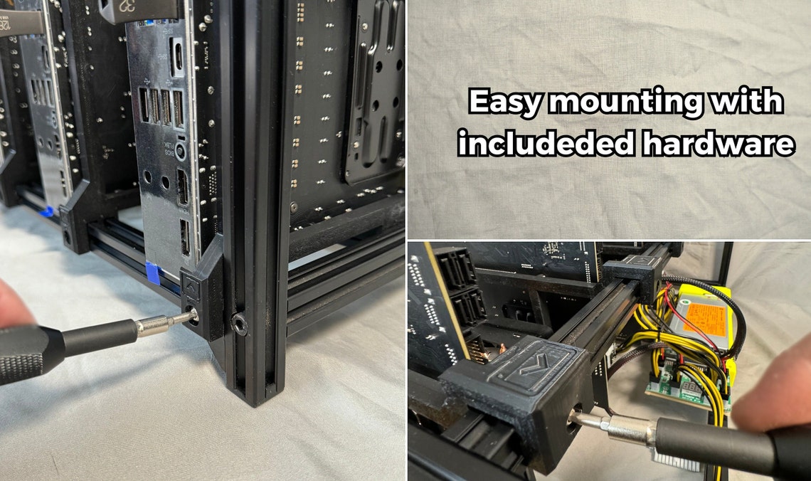 Veddha Motherboard Mounting Brackets for CPU Mining - Convert Open-air ...