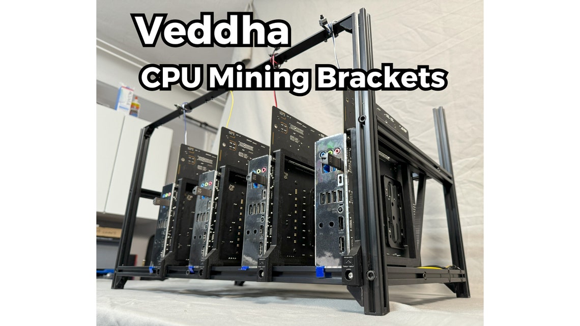 Veddha Motherboard Mounting Brackets for CPU Mining - Convert Open-air ...