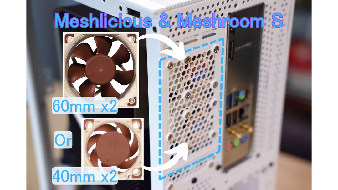 Rear GPU Fan Mount 60mm / 40mm - Etsy