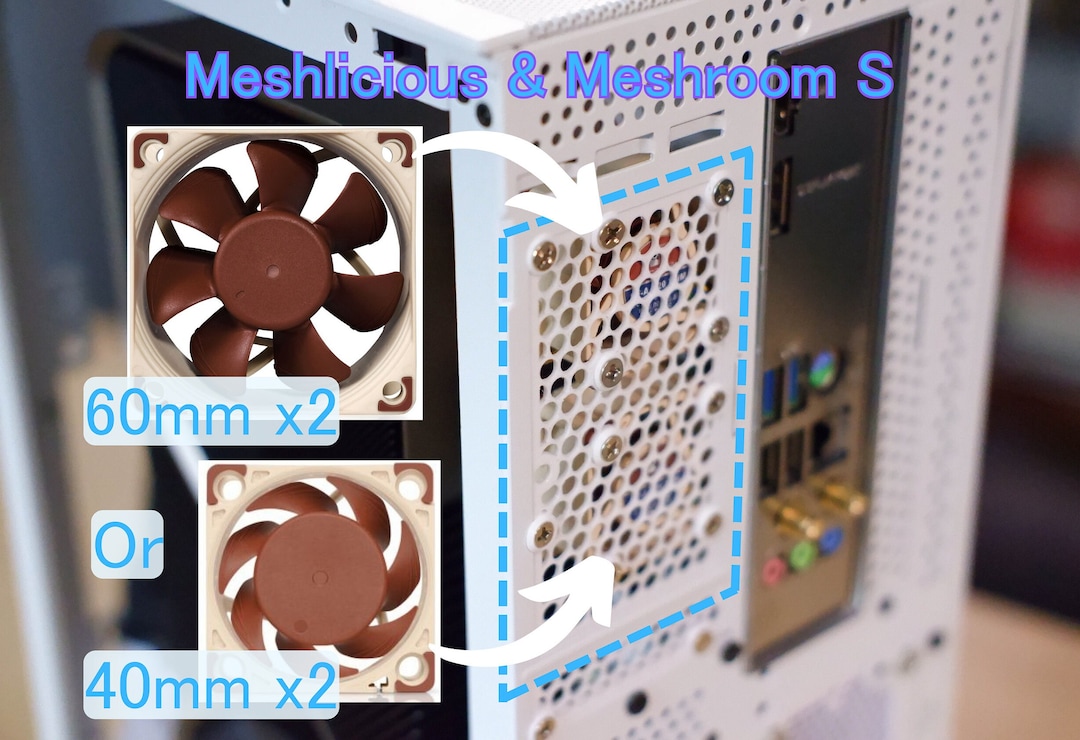 Rear GPU Fan Mount 60mm / 40mm - Etsy