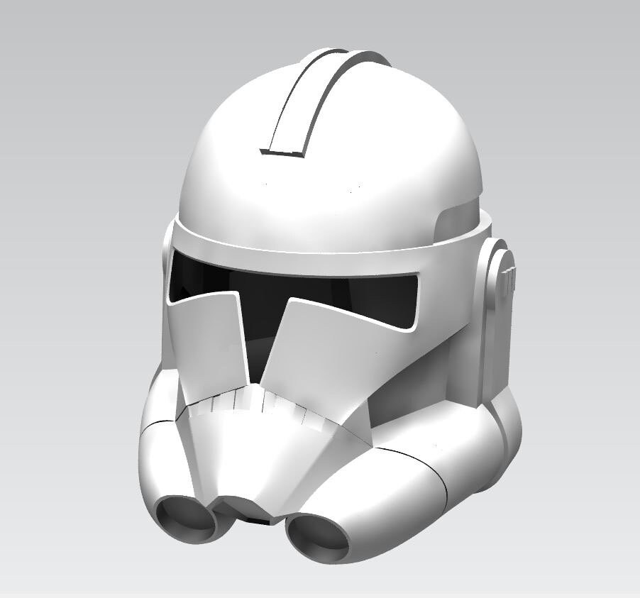Star Wars Galactic Republic Phase 2 Clone Trooper Helmet Digital ...