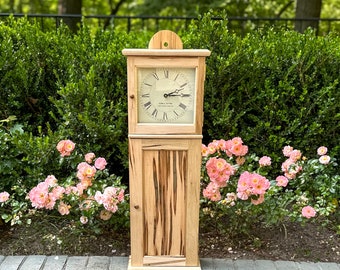 Modern Shaker Wall Clock - Wall Hanging Clock Cabinet With Dovetail Drawer and Key Hooks - Etsy