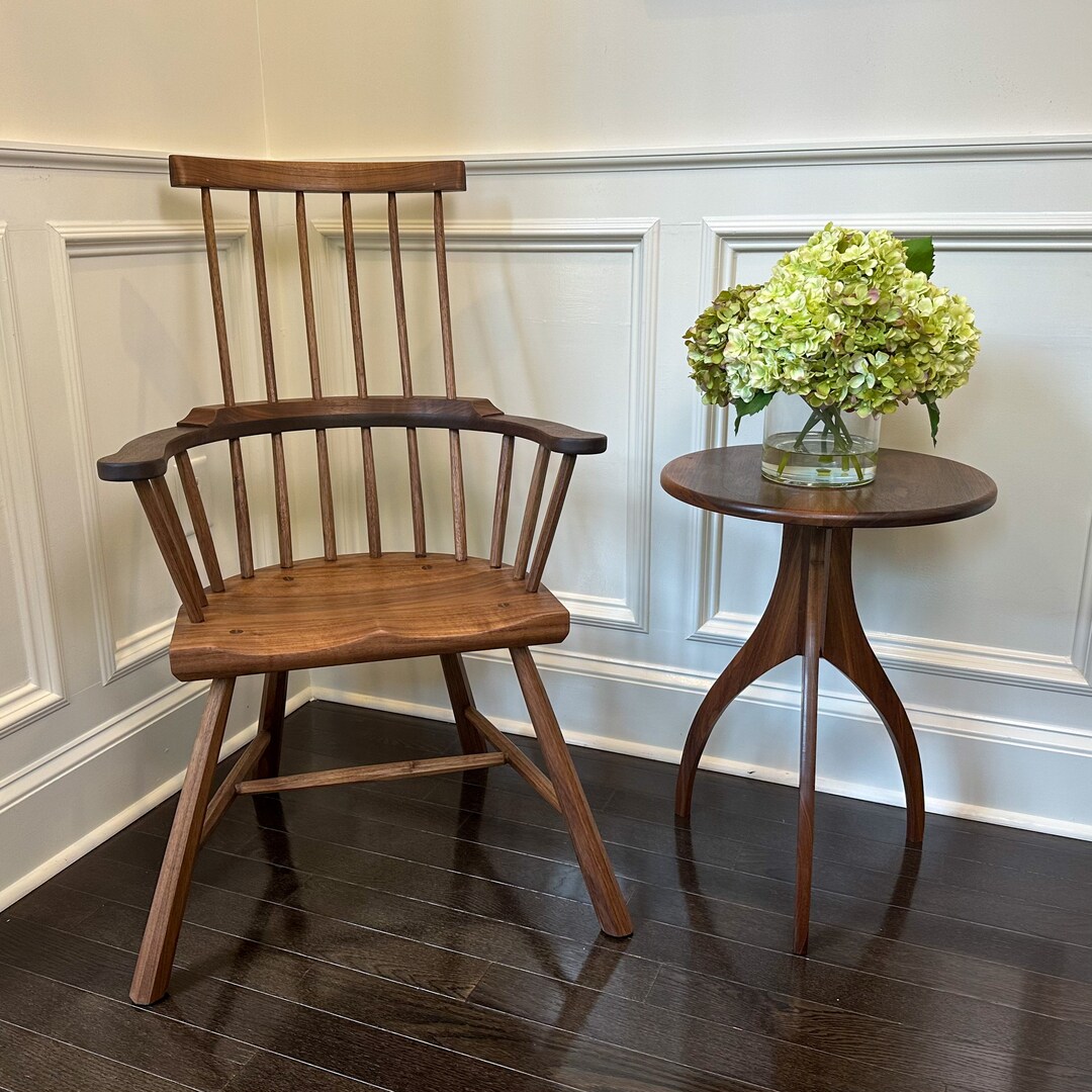 Six-stick Comb Back Stick Chair Walnut - Etsy