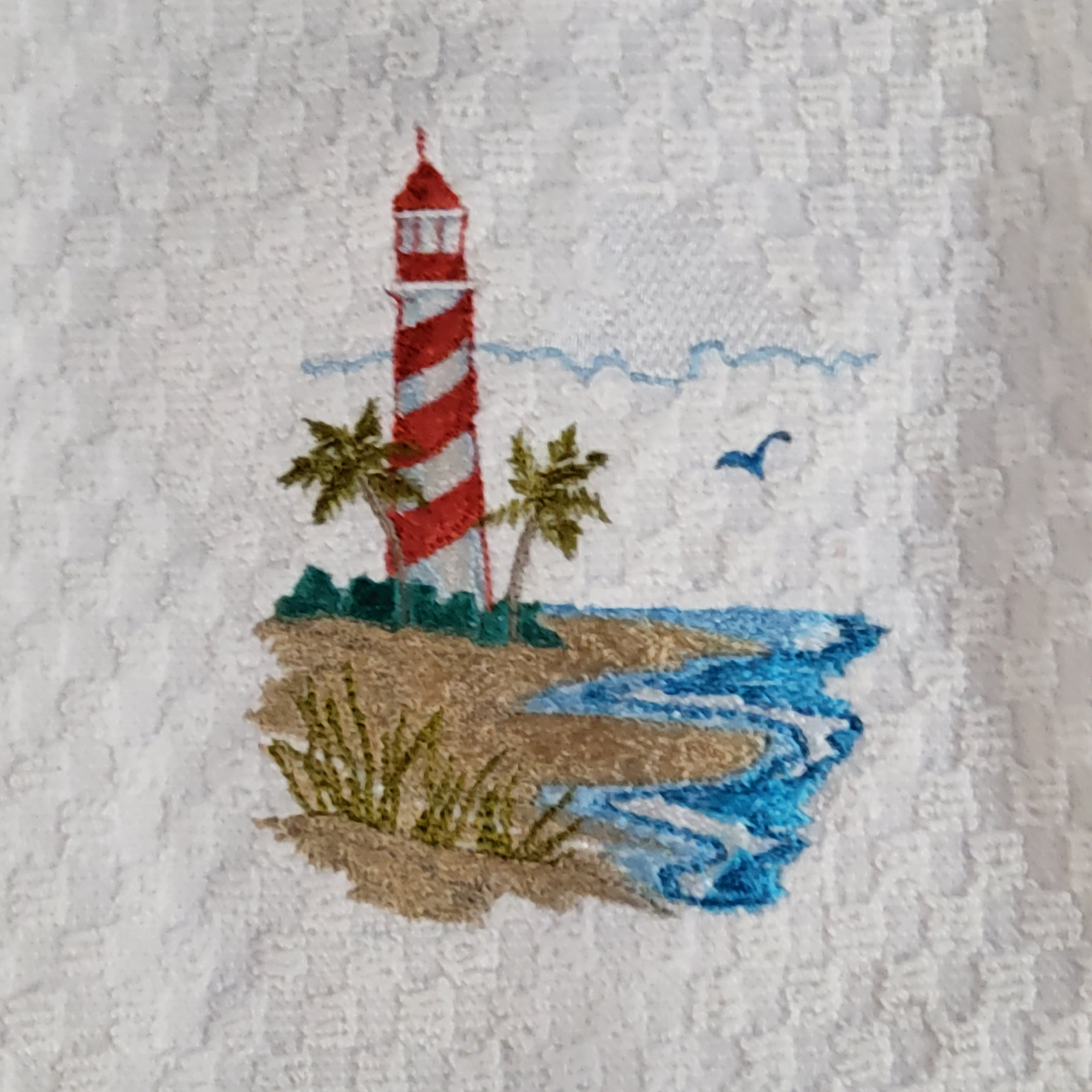 Lighthouse Kitchen or Bath Hand Towel - Etsy