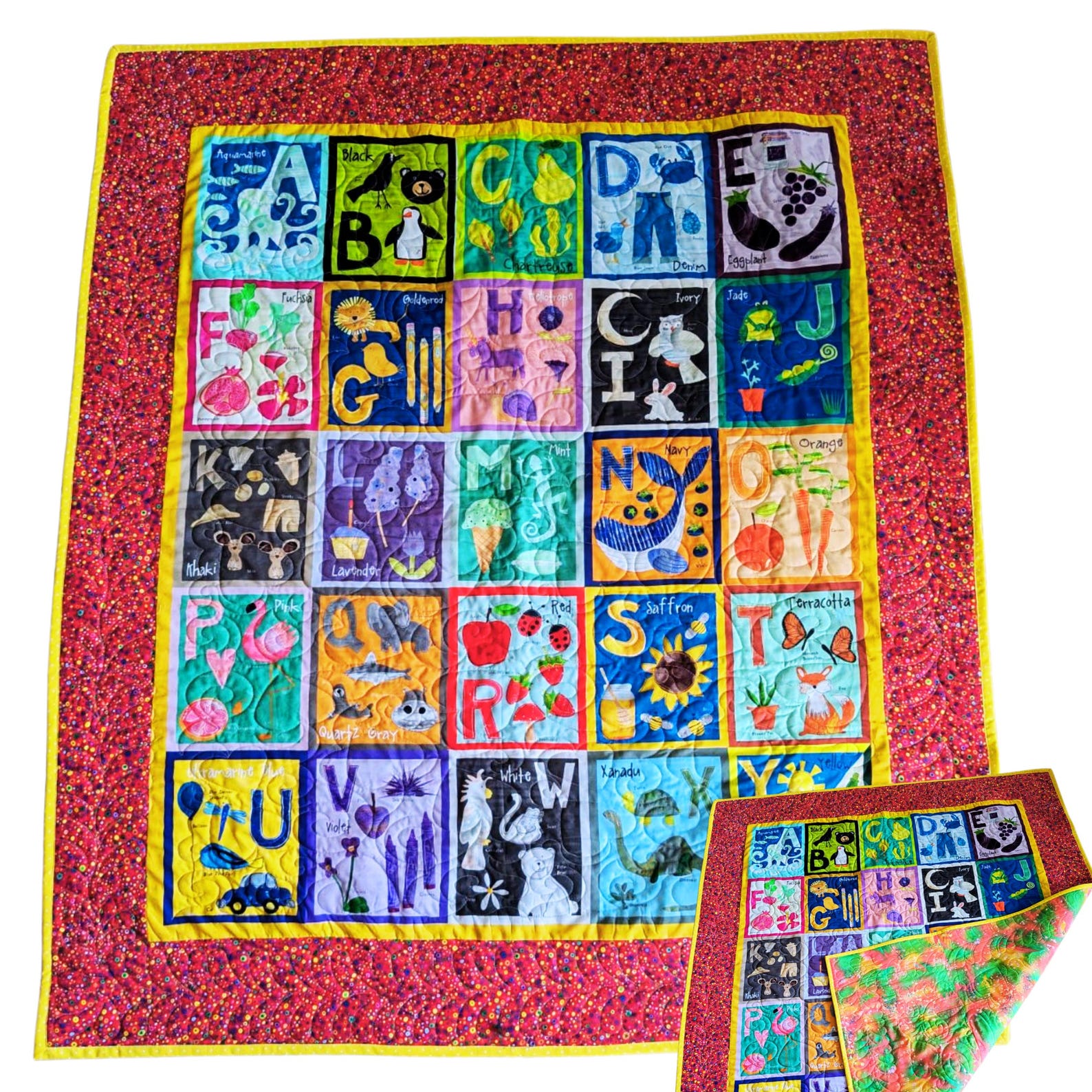 Custom Quilted Fun Play Mat Quilt - Etsy