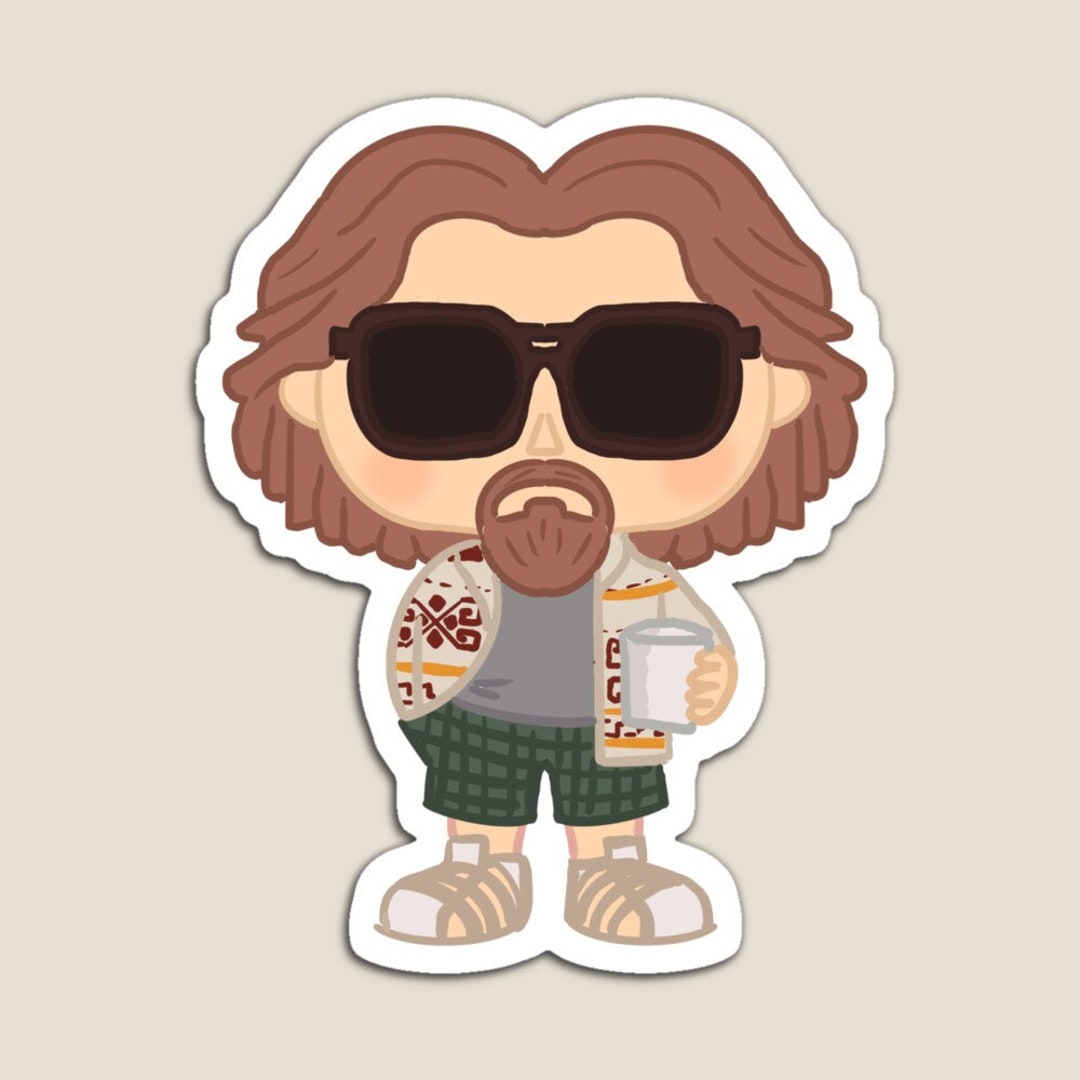The Big Lebowski, the Dude Sticker 3''x3.8'' Matte Handmade Durable ...