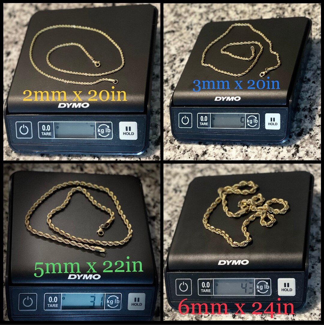 Different Sizes of 14k Gold Filled Diamond Princess Cut Chains - Etsy UK