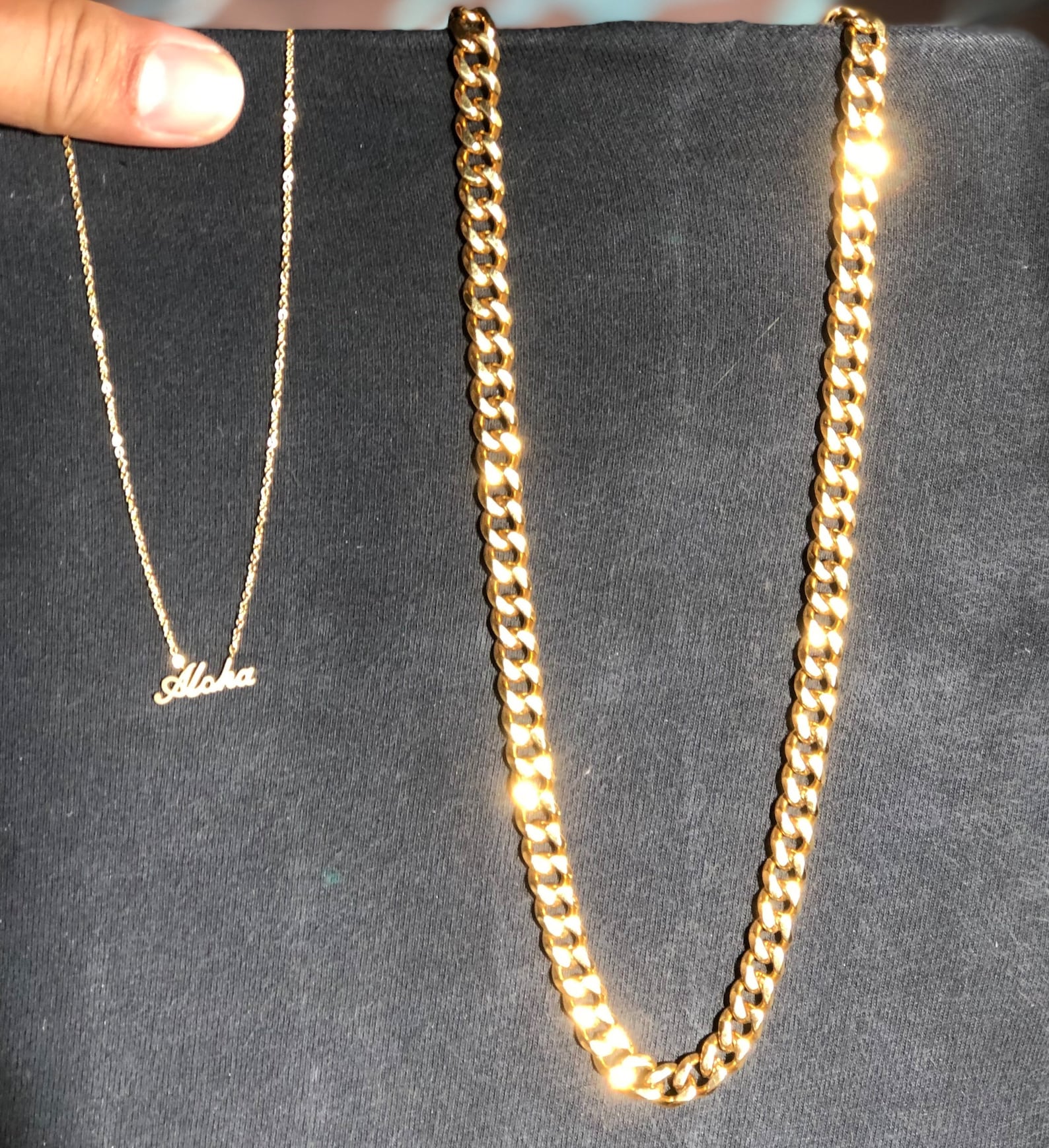 14K Real Gold Filled Cuban Chain - Etsy