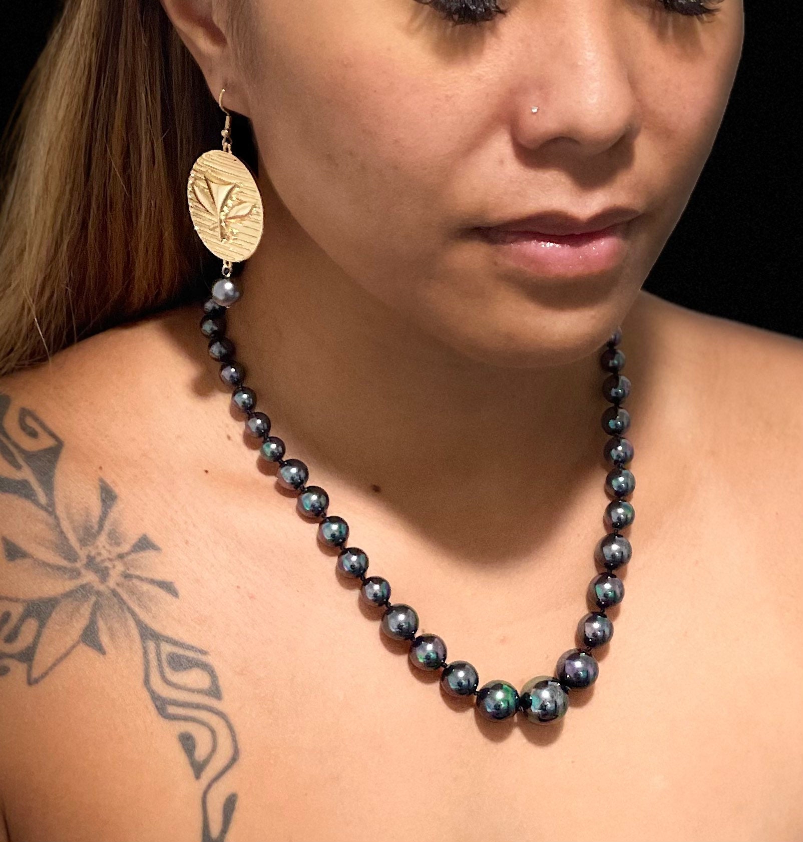 9mm-12mm Colorful Round Hawaiian Pearls Beaded Necklace - Etsy