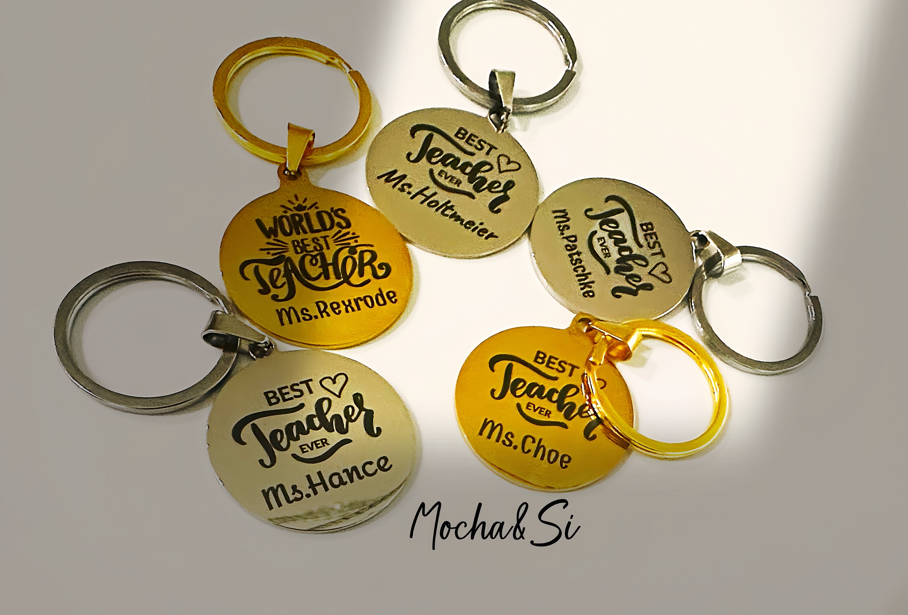 Customized Teacher Keychain Gift/teacher Appreciation Gift/super ...