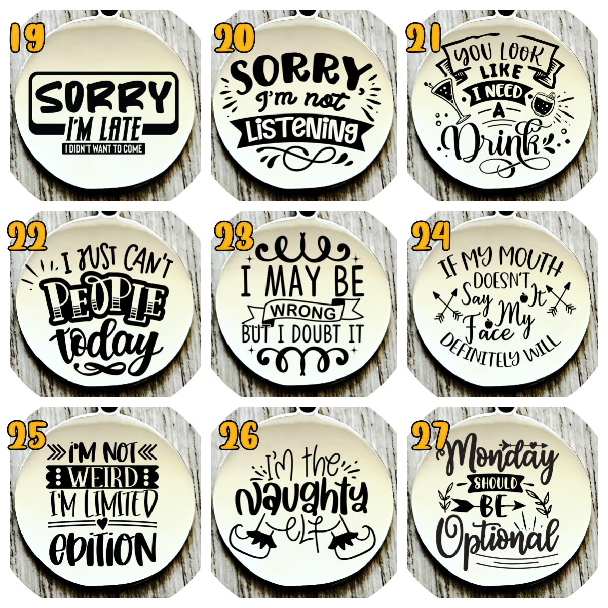 Custom Sarcastic Keychains,funny Keychains, Funny Quotes Keychain ...