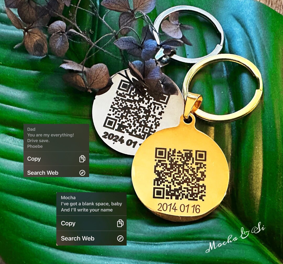 Custom QR Code Hidden Confess Propose Keychain Gift, Valentine's Day ...