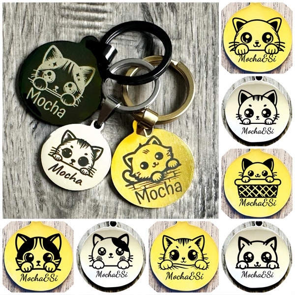 Cat Tags - Etsy