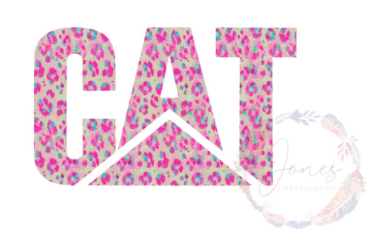 Caterpillar CAT Pink and Turquoise PNG Digital Download - Etsy