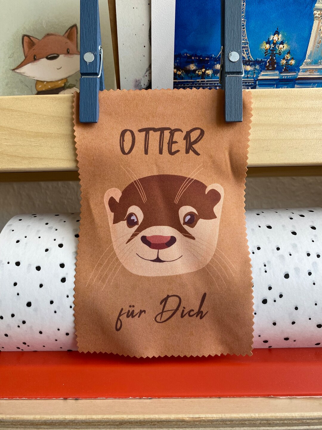 Otter Glass Cleaning Cloth, Glasses Cleaning Cloth With Motif "otter ...