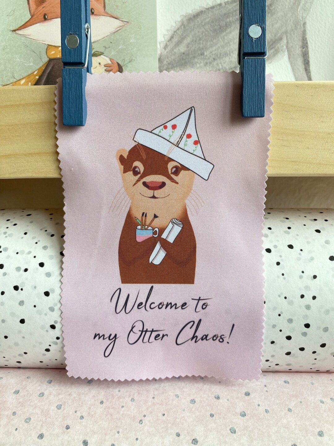 Otter Glass Cleaning Cloth, Glasses Cleaning Cloths With "welcome to My ...