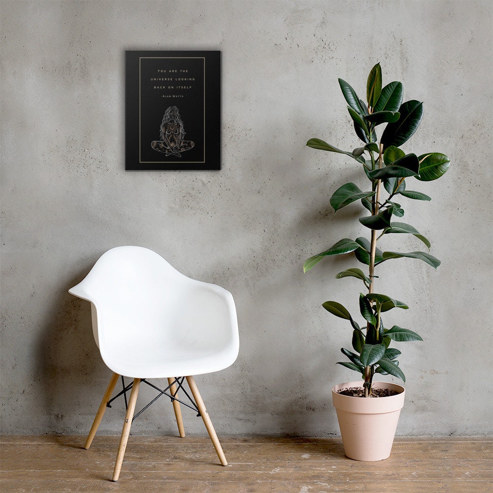 Alan Watts Motivational Poem Art Posters, Poetry Wall Art, Home Decor ...