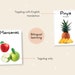 Fruits TAGALOG Flash Cards With English Translation | Bilingual Cards ...