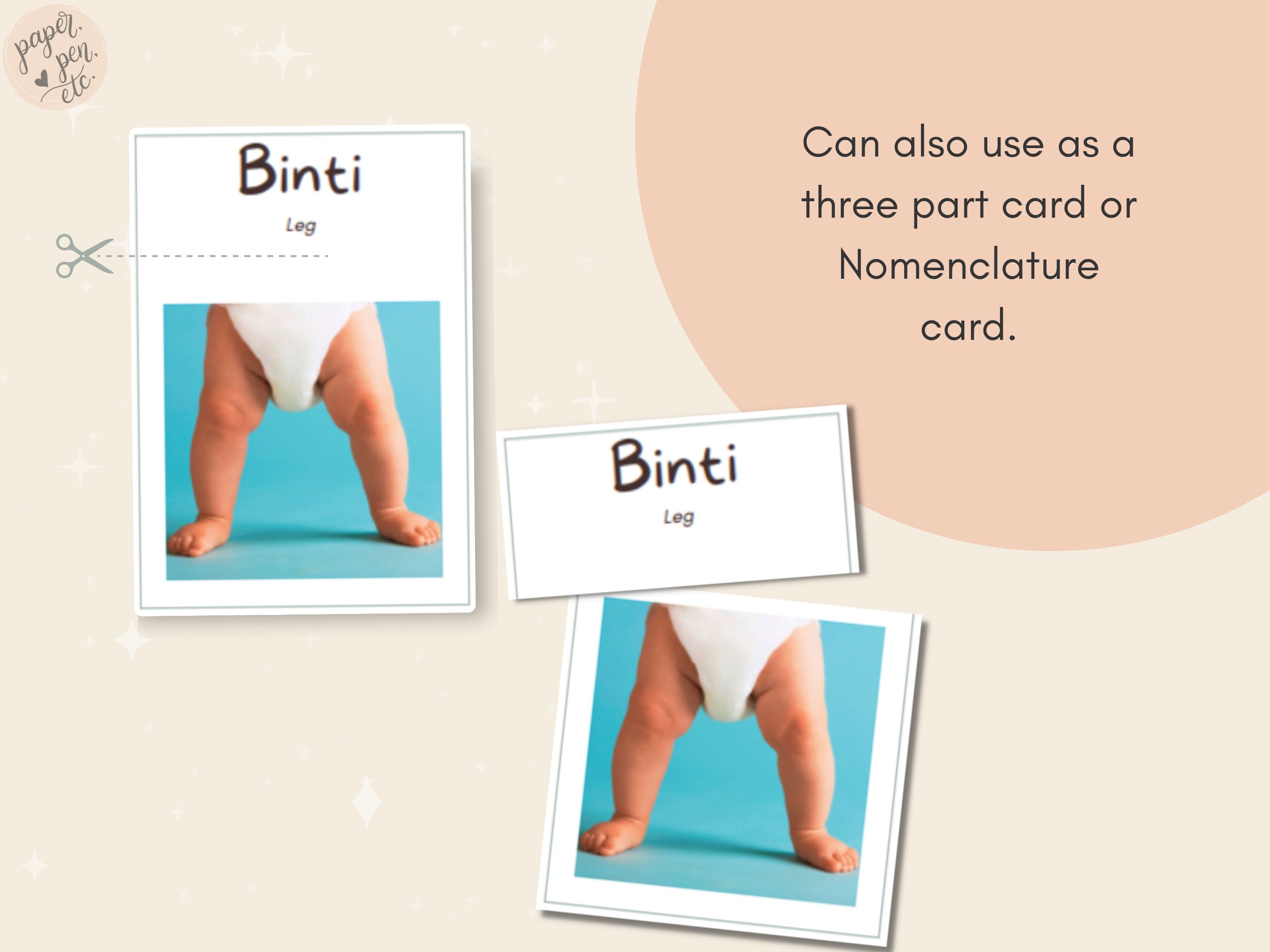 Body Parts TAGALOG Flash Cards With English Translation | Bilingual ...