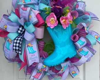Boot Wreath - Etsy