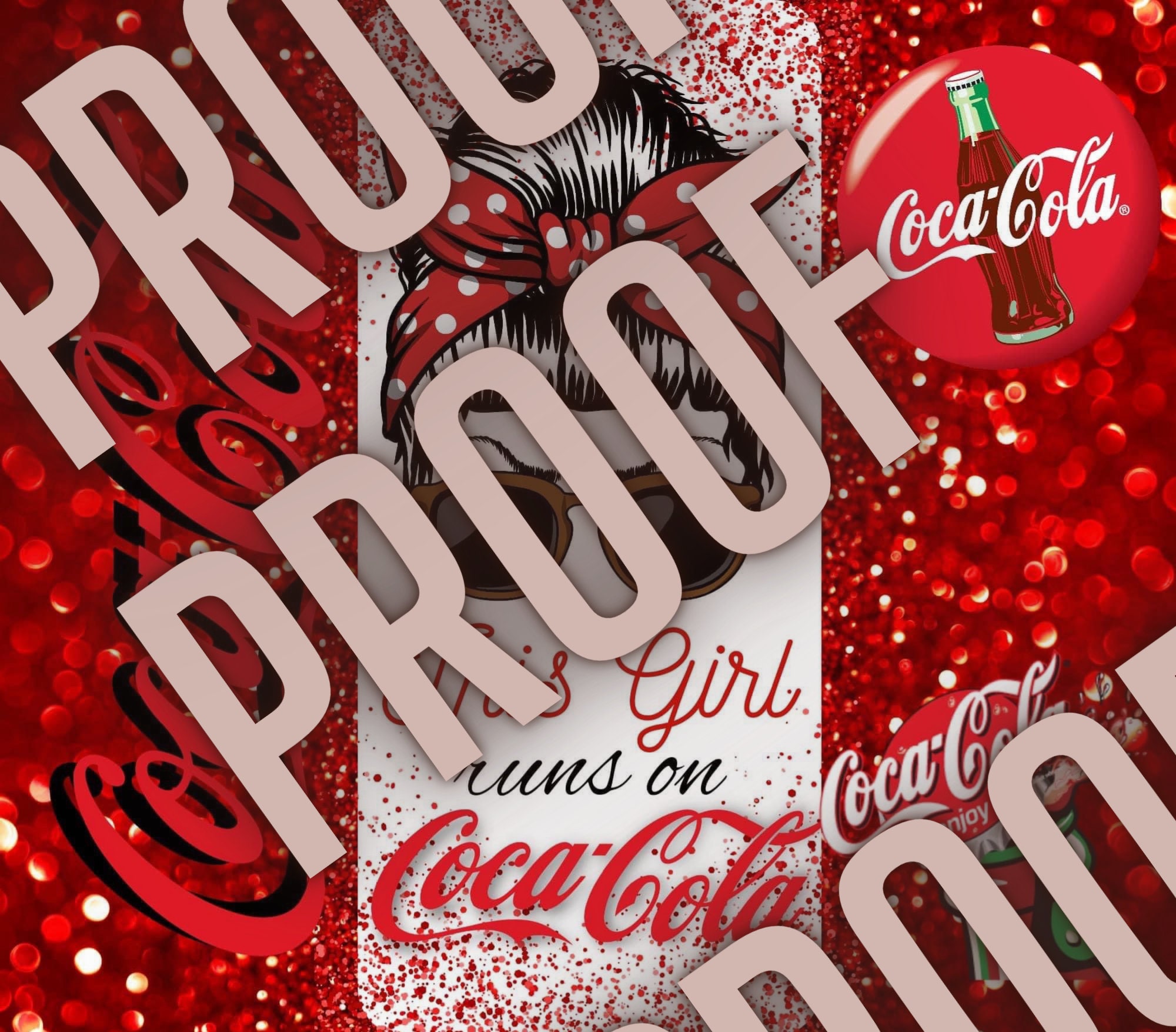 This Girl Runs on Coca-cola Tumbler Wrap Png Download File Sublimation ...
