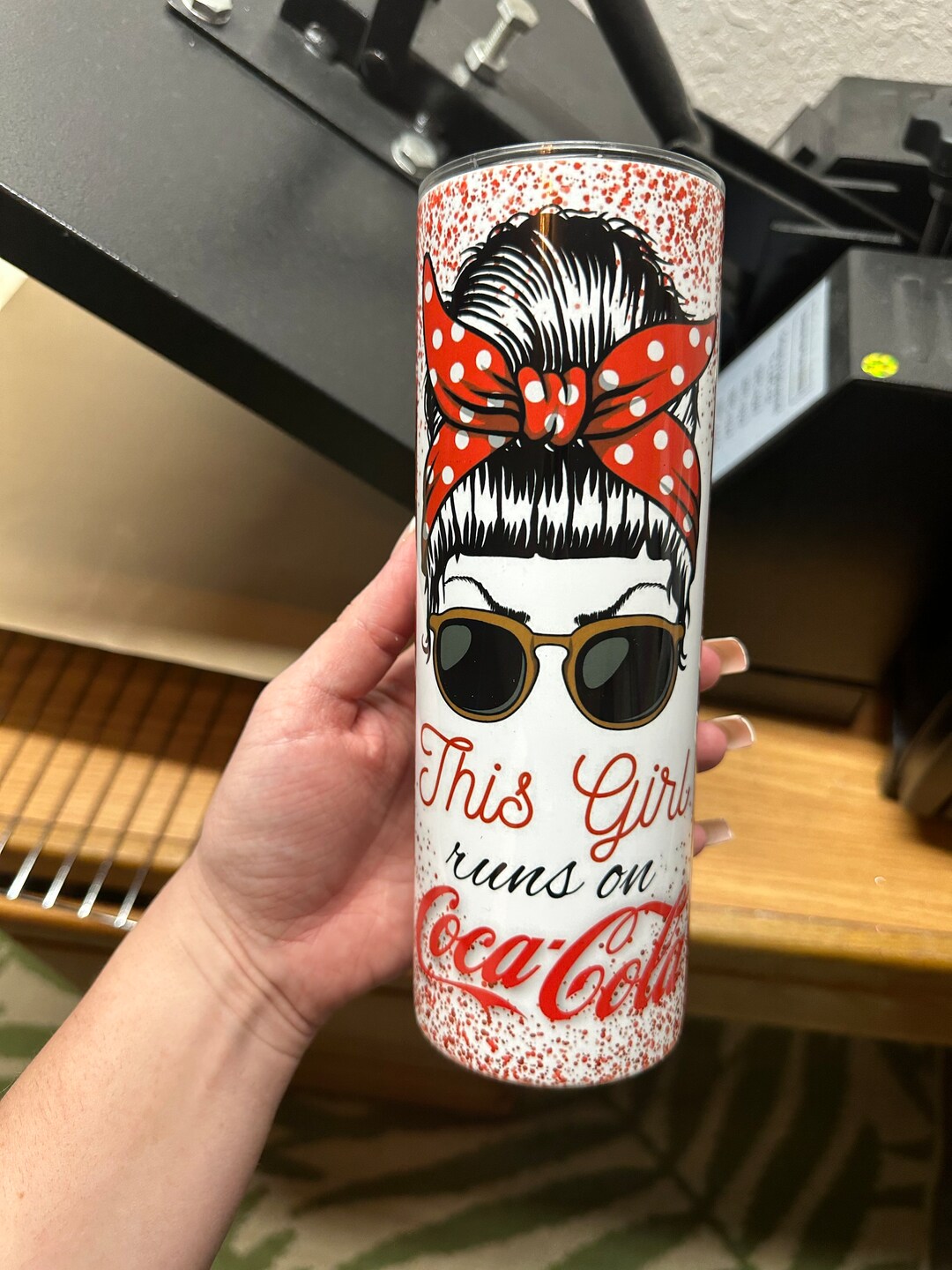 This Girl Runs on Coca Cola Tumbler - Etsy