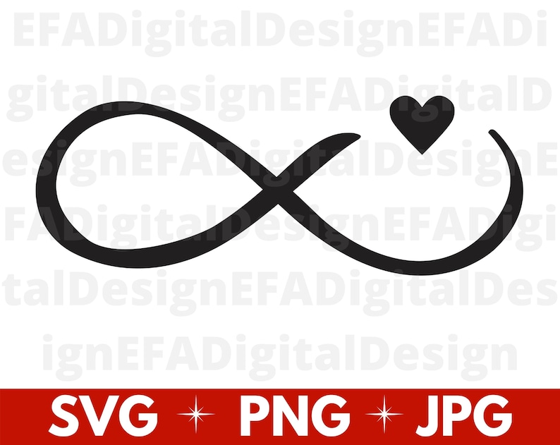 Infinity Heart SVG Cut File Infinity Love Cut File Love - Etsy