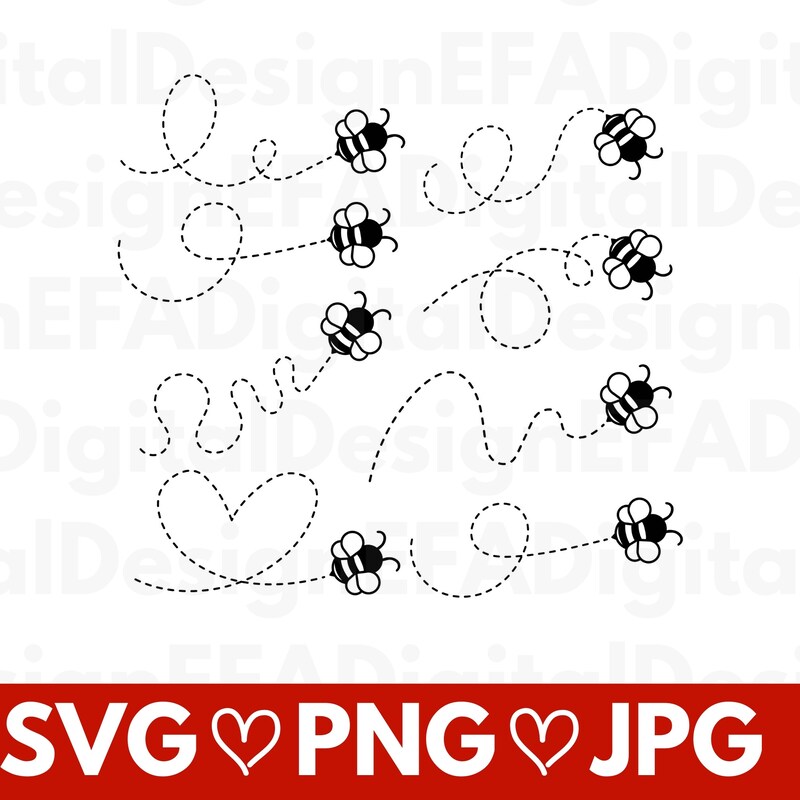 Flying Bee Svg - Etsy