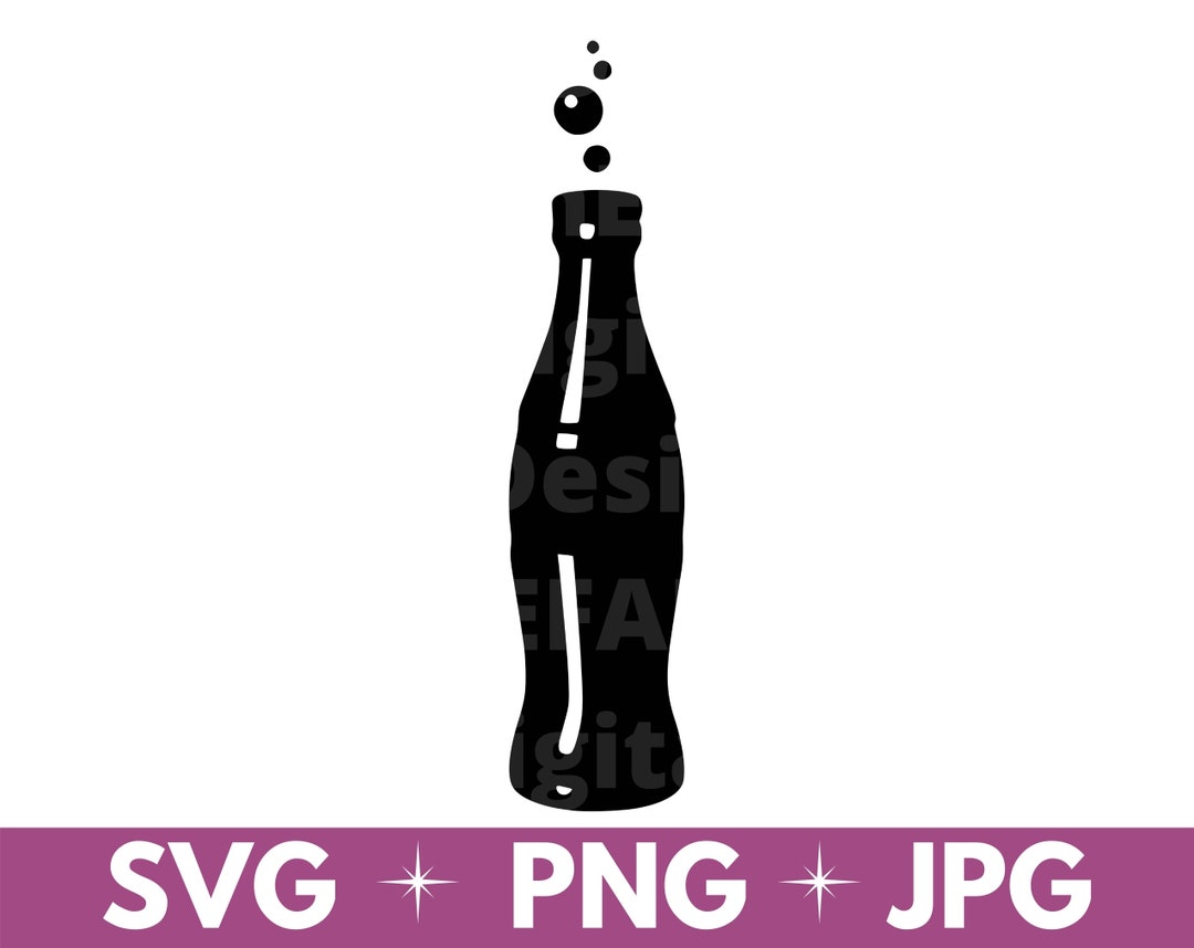 Soda Coke Bottle SVG Cut File & Clipart, Cola Bottle Svg, Cola With ...