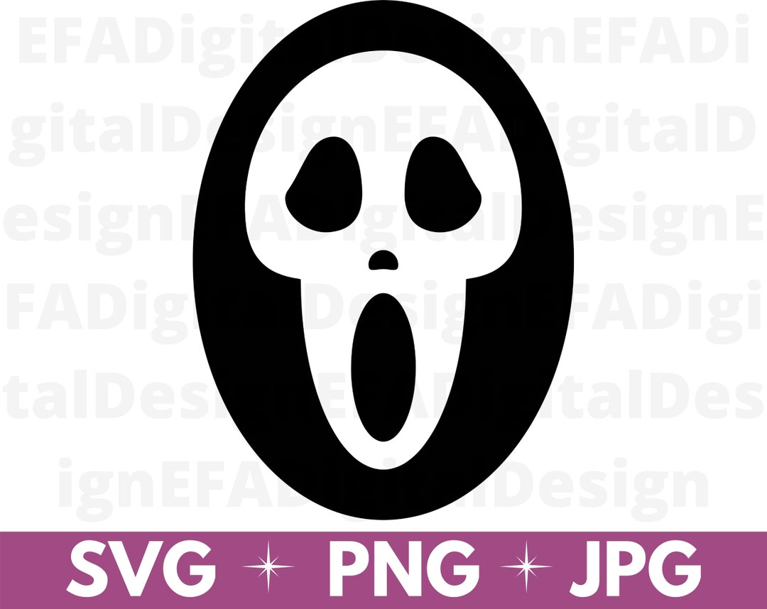 Halloween Scary Face SVG, Halloween SVG, Horror Movies Face Digital ...