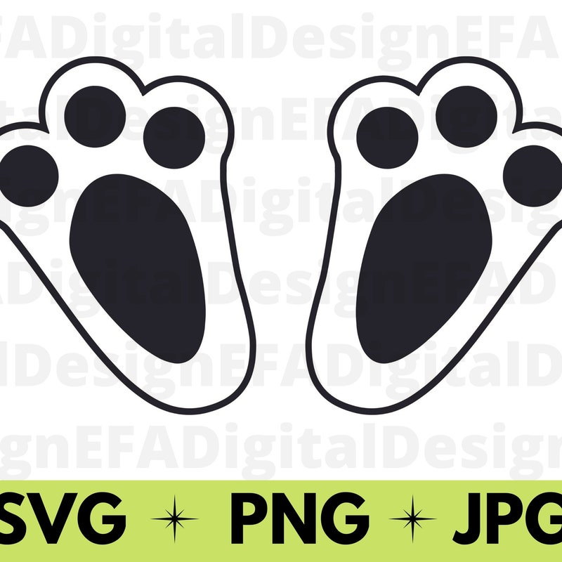 Bunny Feet Clip Art - Etsy
