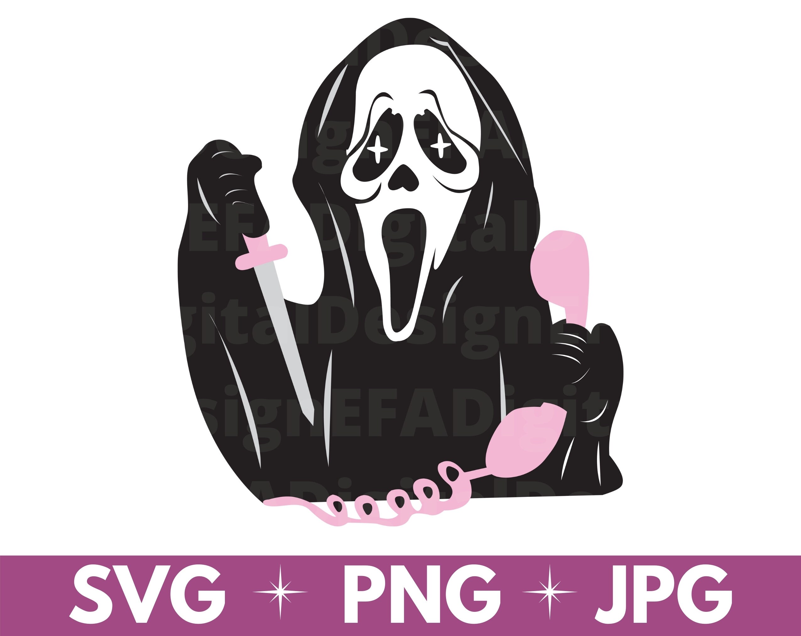 Scream Hang up SVG Scream Ghost Face Calling SVG Halloween - Etsy