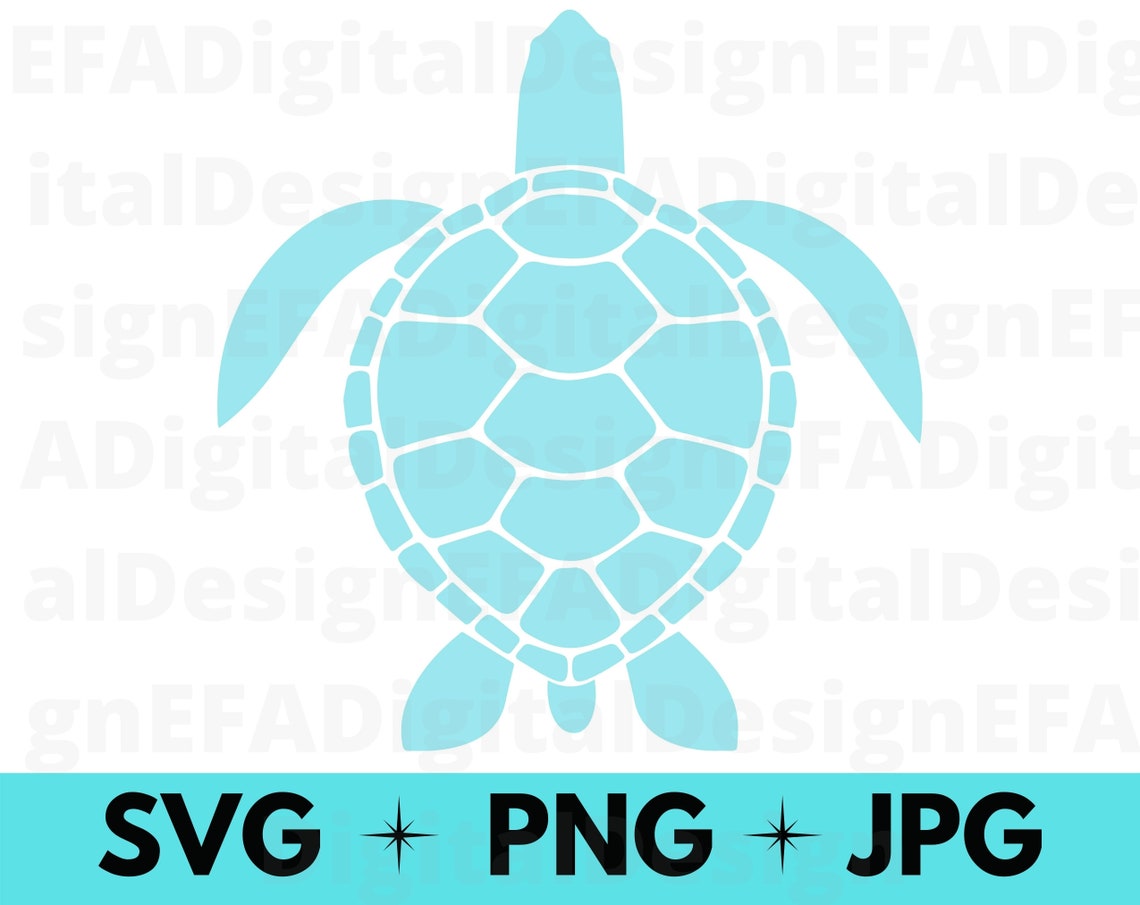 Sea Turtle Svg Cut Files, Sea Turtle Clipart, Instant Digital Download ...