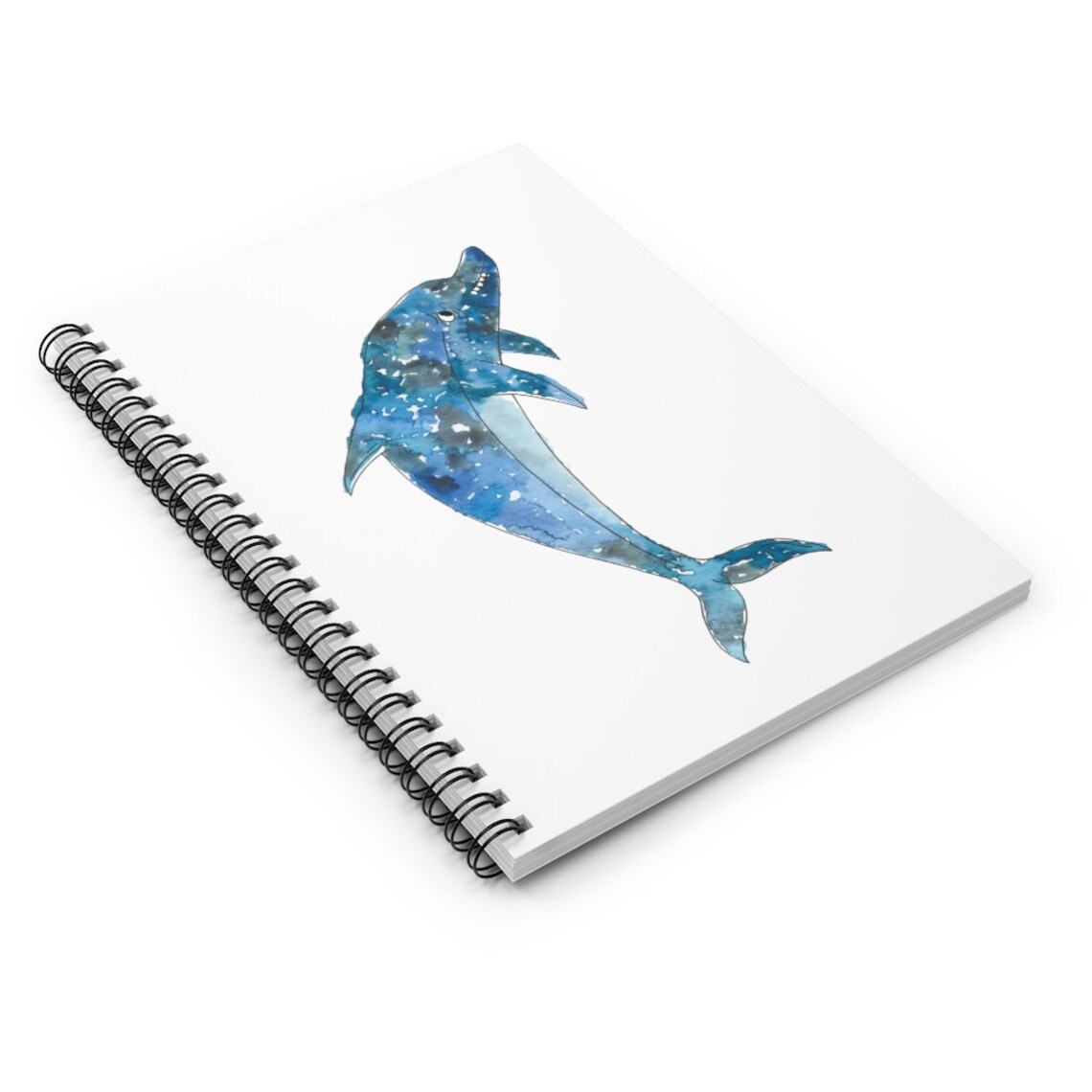 Dolphin Spiral Notebook 118 Page Lined Paper - Etsy UK