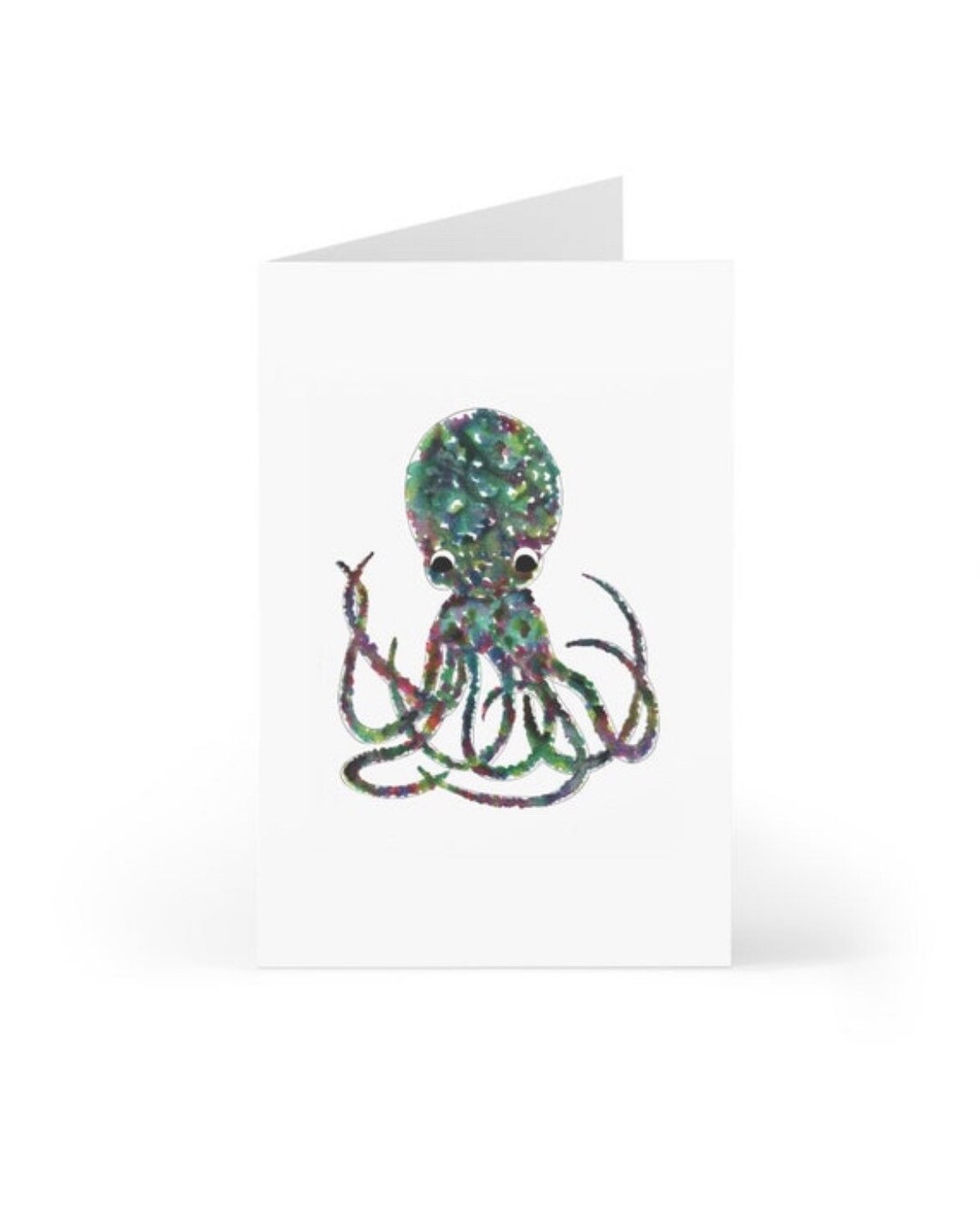 Octopus Greeting Cards - Set of 6 - Etsy