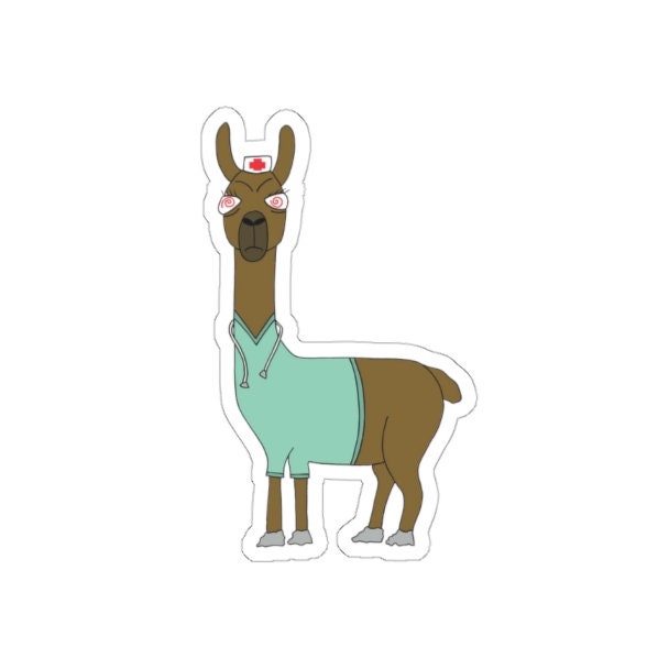 Trauma Llama Sticker - Weatherproof - Etsy