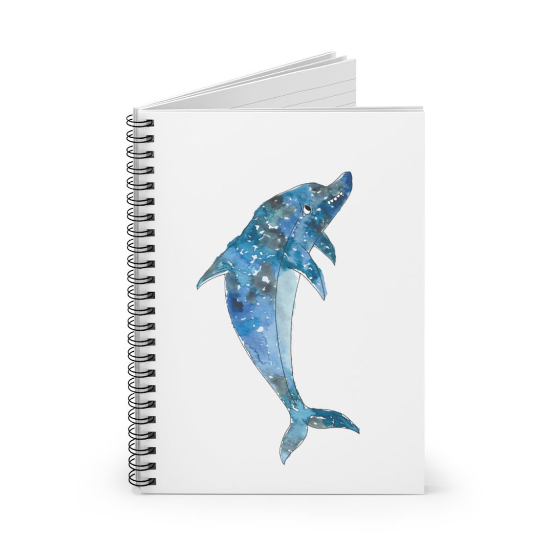 Dolphin Spiral Notebook 118 Page Lined Paper - Etsy UK