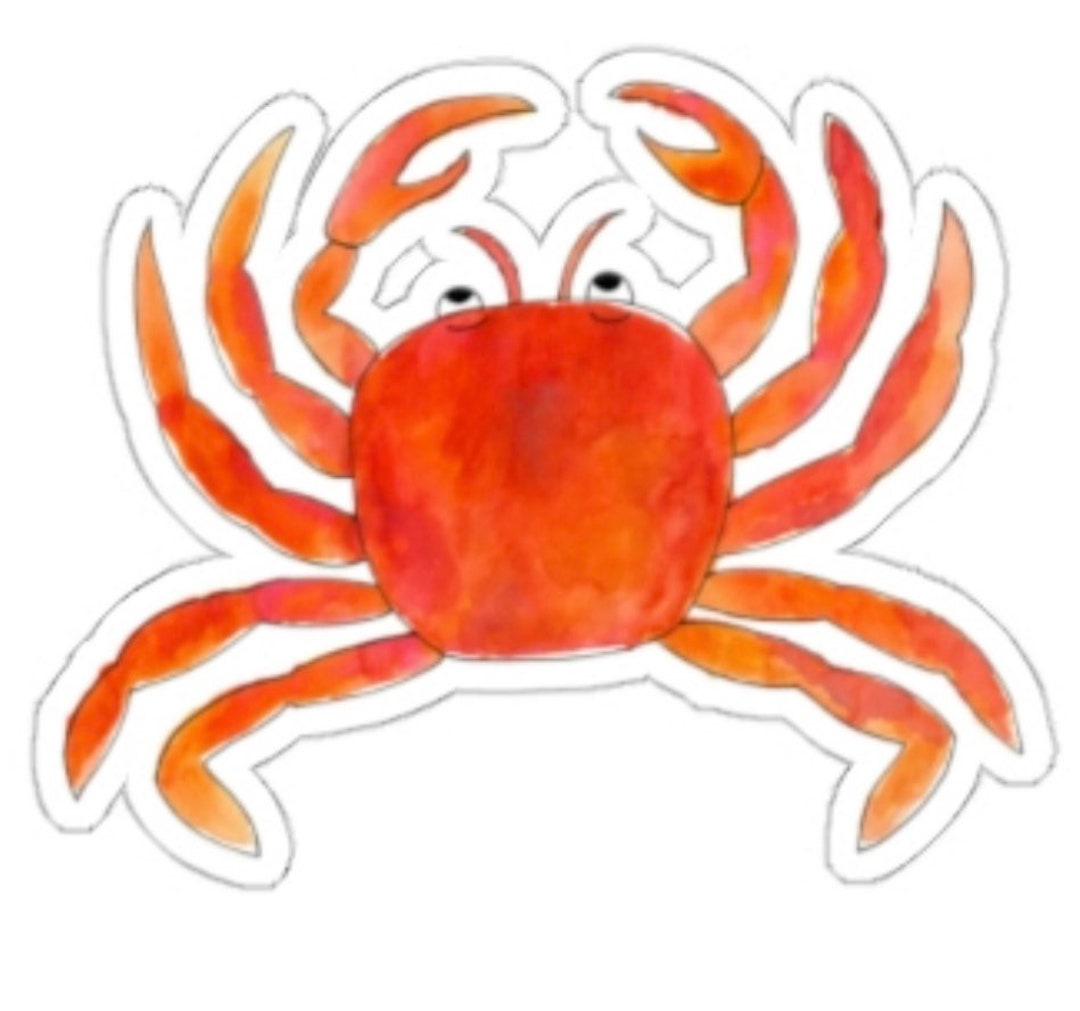 Crab Stickers - Weatherproof - Etsy