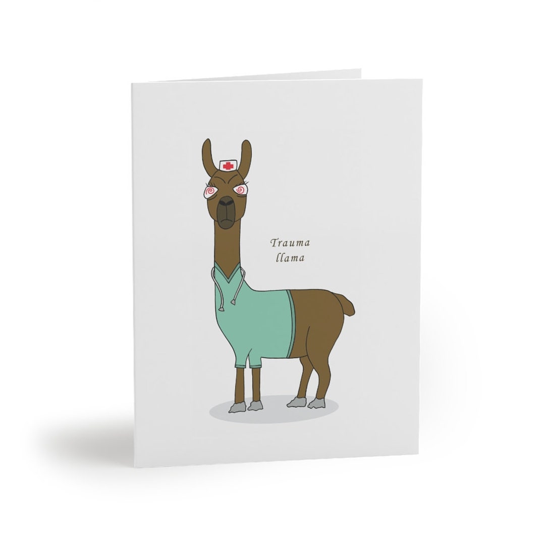 8 Llama Cards - Assorted Llama Designs, With Envelopes - Etsy