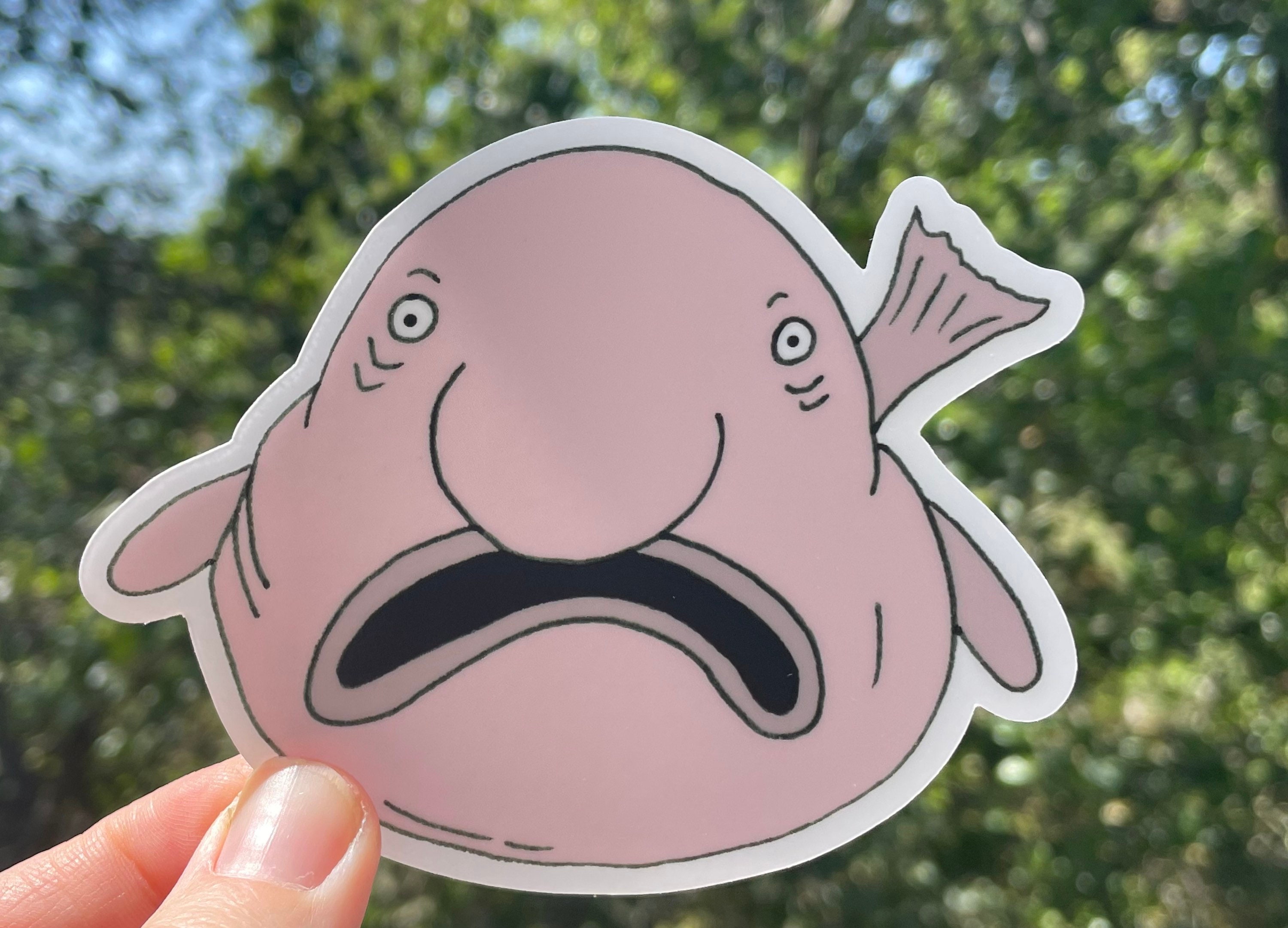 Blob Fish Sticker 4 Wide Great Quality Sticker - Etsy