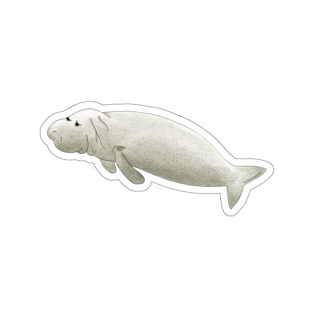 Dugong Manatee Sticker - Weatherproof - Etsy