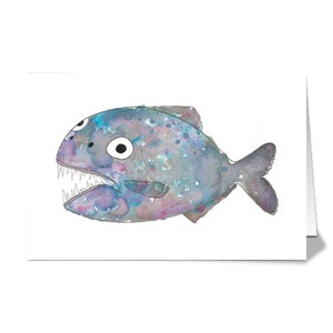 Set of 6 Ocean Animal Greeting Cards - 4"x6" Folded With Envelopes - Etsy