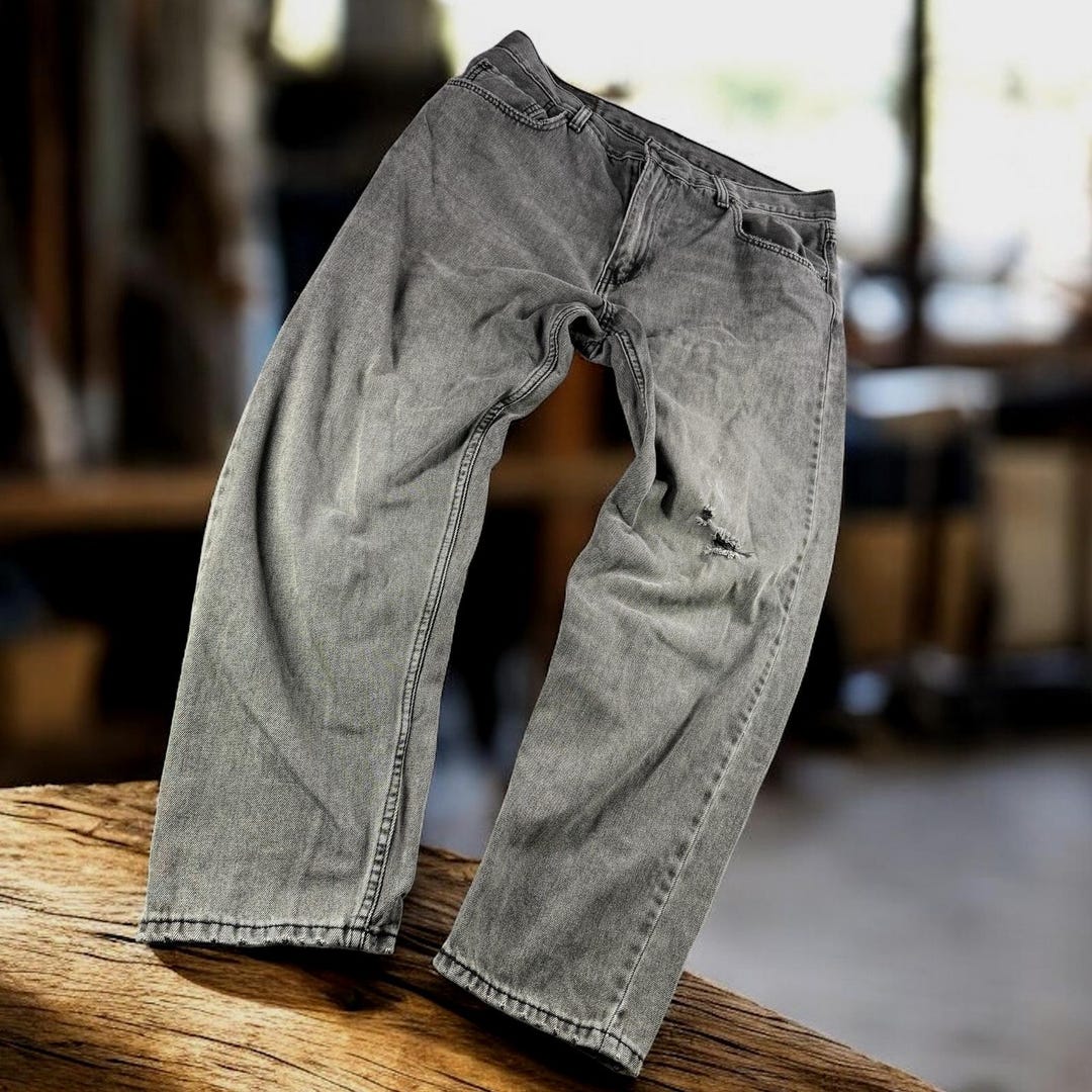 Vintage Levis 550 Jeans Men 36x32 Gray Relaxed Fit 92 Distressed ...