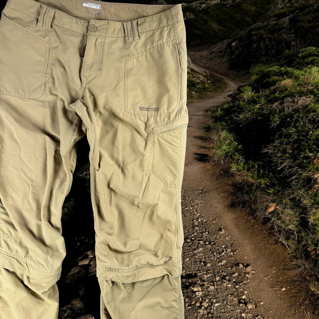 Vintage Marmot Convertible Cargo Pants Women 8 Hiking Zip off Khaki ...