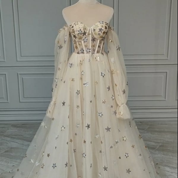 Star Wedding Dress - Etsy