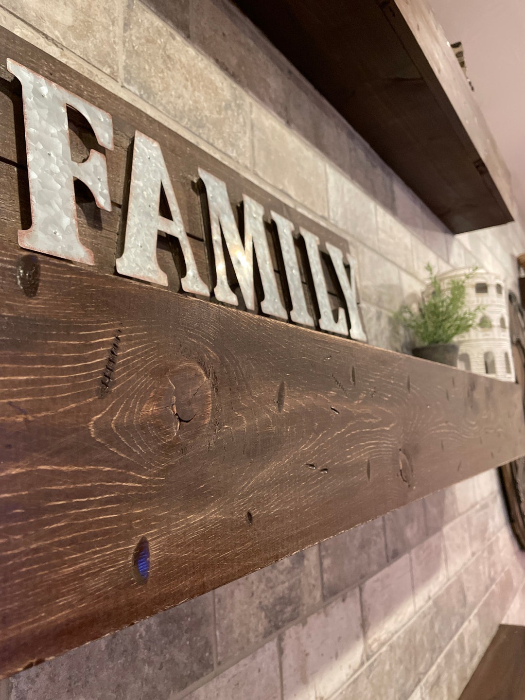 Rustic Beam Shelf - Etsy