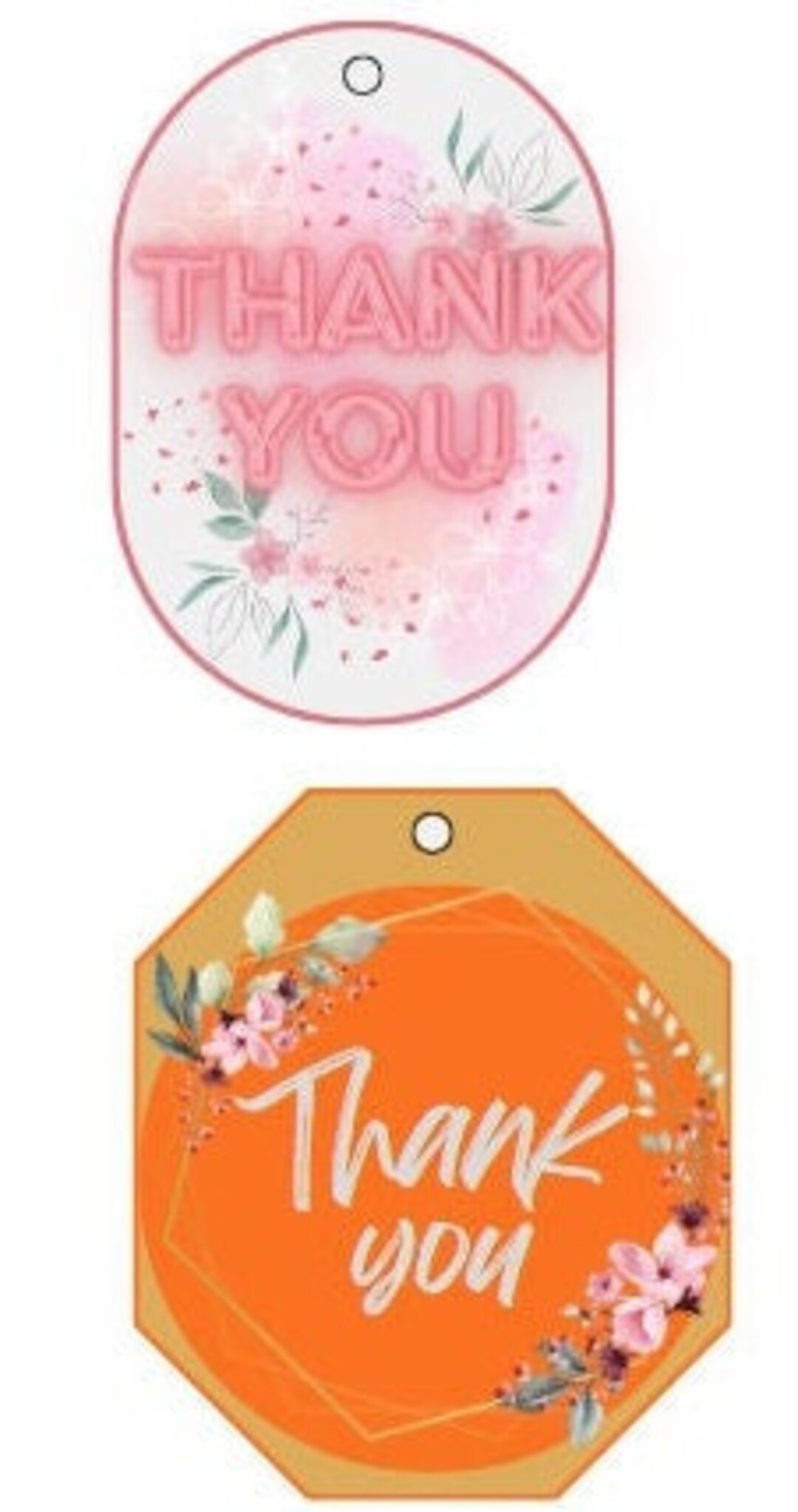 Personalized Thank You Tag Digital Download - Customizable Printable ...