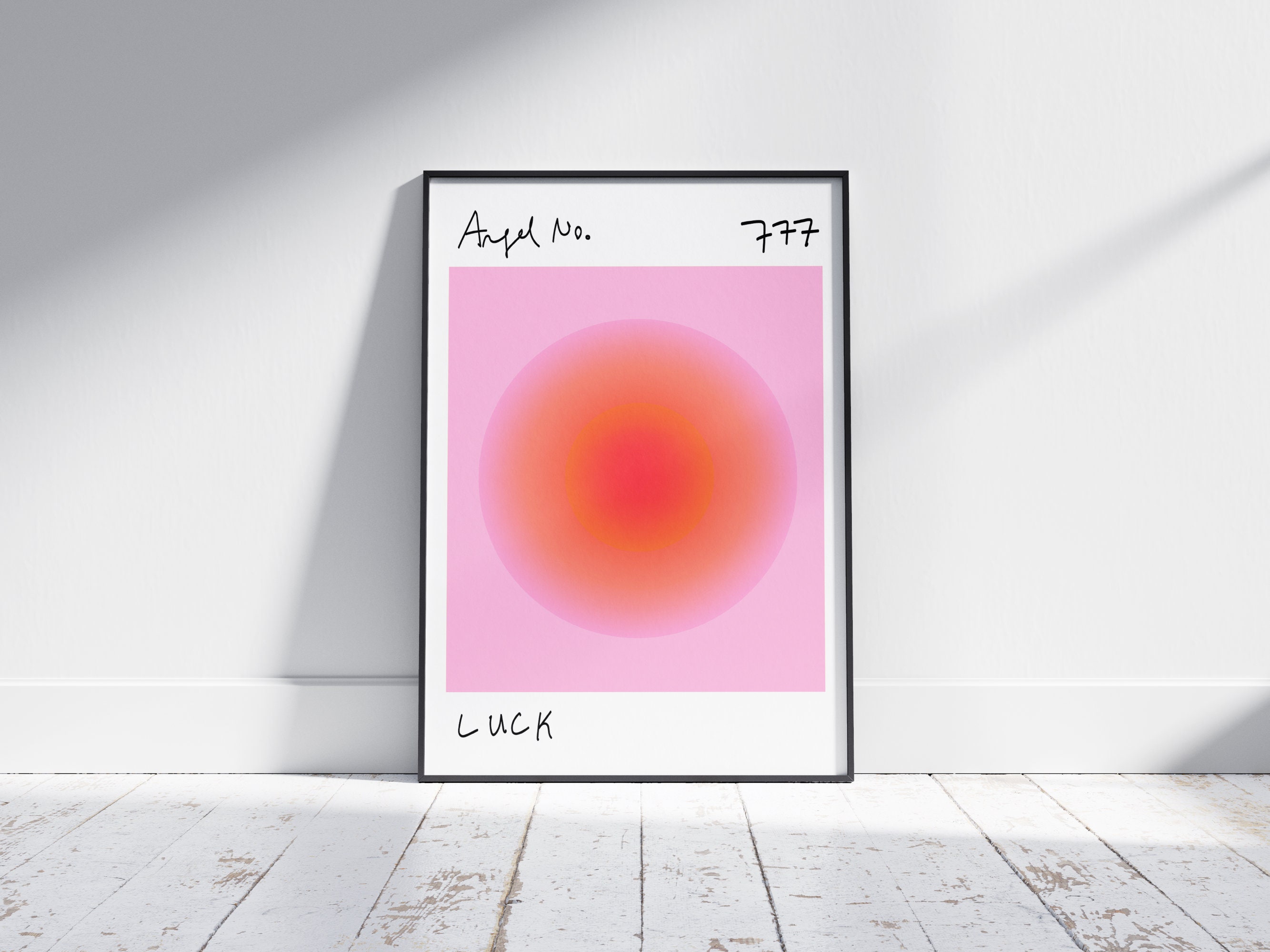 777 Angel Number Poster, Auro Quotes Poster, Angel Number Wall Art ...