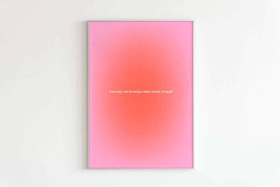 Aura Poster- Aura Printable, Abstract Colour Gradient, Aura Quotes ...