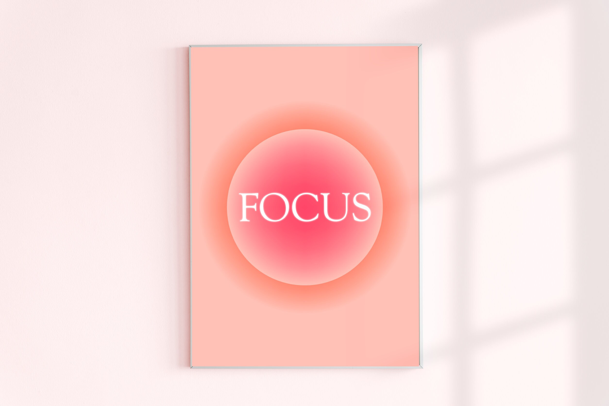 Focus Aura Print, Aura Printable, Spiritual Wall Art, Affirmation Wall Art, Aura Poster ...